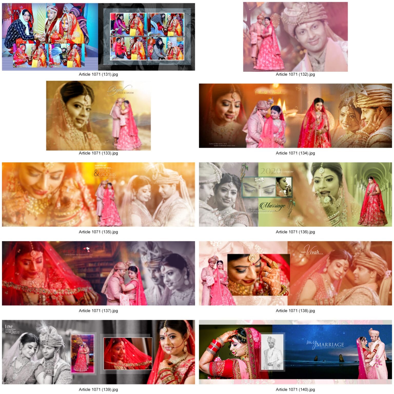 Stunning 12x36 Wedding Album PSD Templates – 21.6 GB ZIP | Universal ...