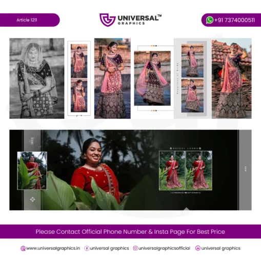 Outstanding Premium 12x36 Wedding Album Design PSD Templates