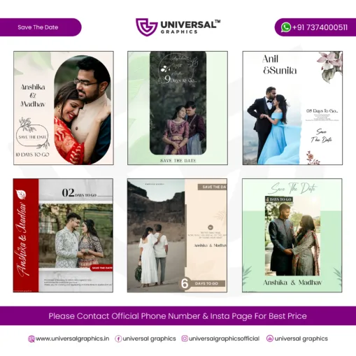 Save The Date PSD Templates | Vol 01 | Universal Graphics