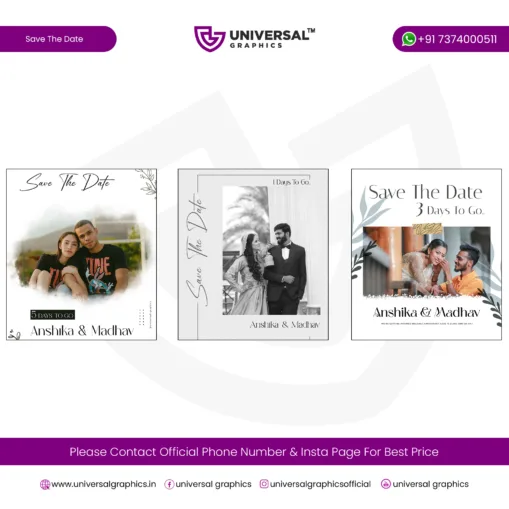 Save The Date PSD Templates | Vol 01 | Universal Graphics